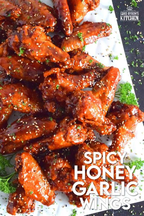 Spicy Honey Garlic Wings - Lord Byron's Kitchen