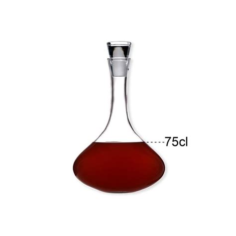 Carafe à décanter avec bouchon en verre soufflé bouche cl Arbonne Bruno Evrard Cuisine en ville
