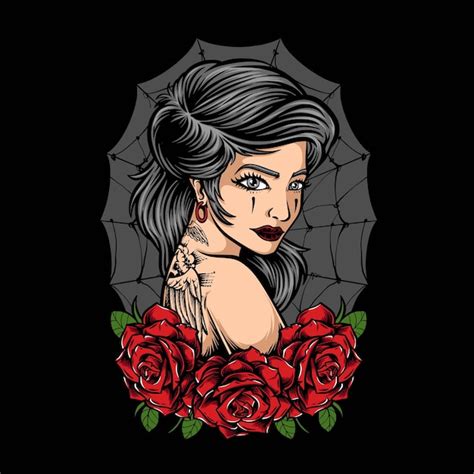 Pin Up Tattoo Vectors And Illustrations For Free Download Freepik