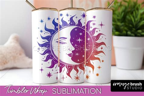 Celestial Tumbler Wrap Boho Sublimation Mystical 3922756