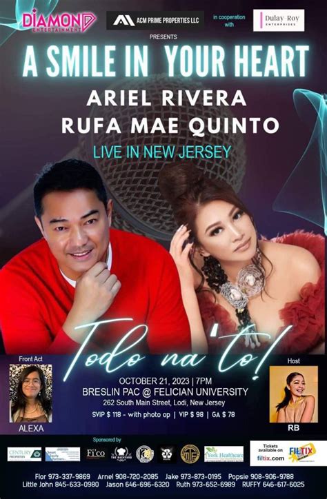 Ariel Rivera And Rufa Mae Quinto Live In New Jersey
