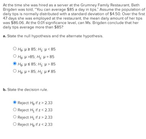 solved c compute the value of the test statistic round