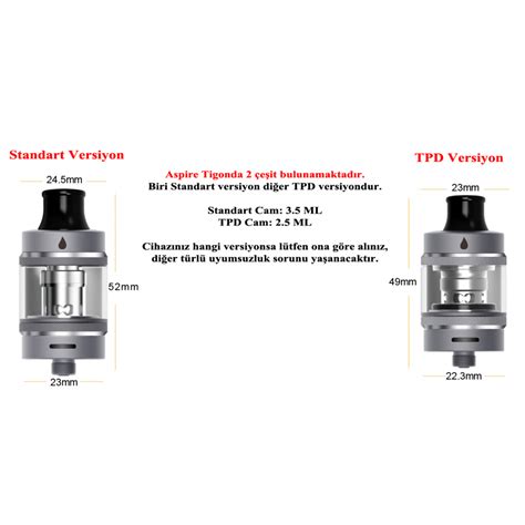 Aspire Tigon Atomizer Camı Aspire Tigon Cam