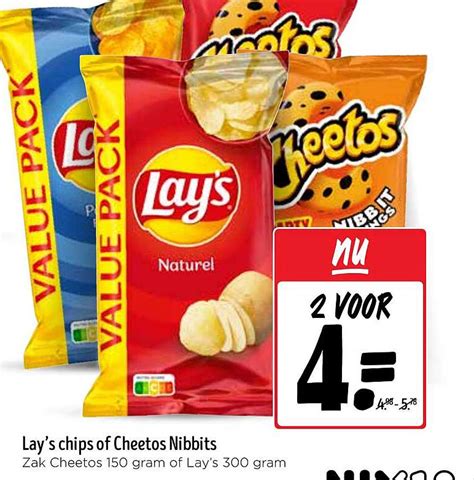 Lays Chips Of Cheetos Nibbits Aanbieding Bij Jumbo