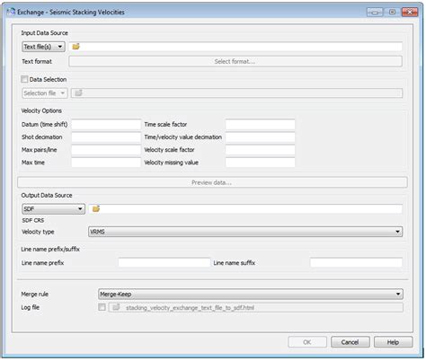 Direct Access To Stacking Velocities Petrosys