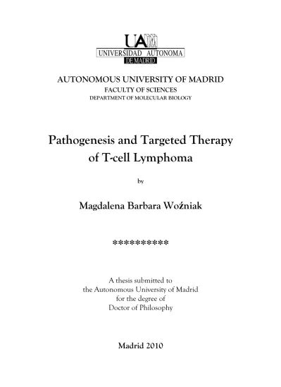 Peripheral T Cell Lymphoma T Cell Lymphoma