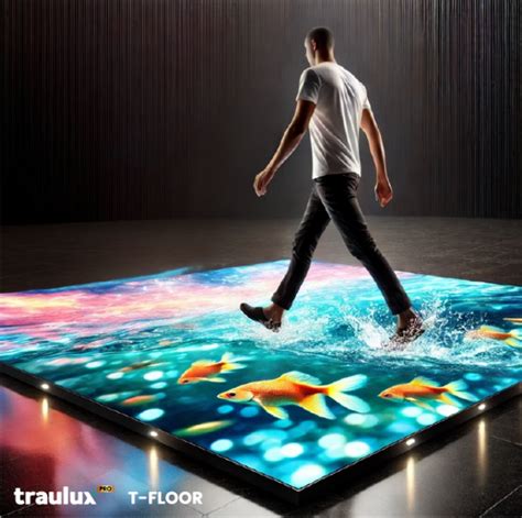Experiencias dinámicas con pantallas LED de suelo T Floor de Traulux