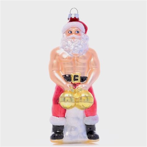 Big Balls Claus Funny Christmas Ts And Ornaments For Adults Cheeky