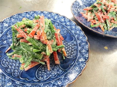 菊菜と金時にんじんのチーズ白和え By 京都府 【クックパッド】 簡単おいしいみんなのレシピが342万品