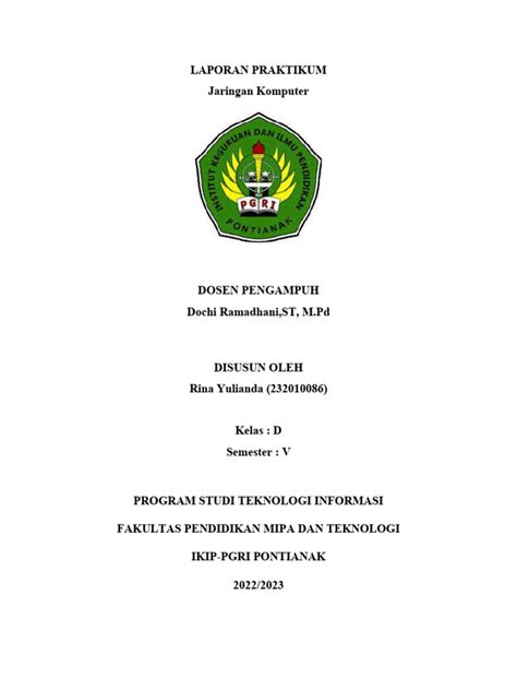 laporan praktikum 10 dhcp and dns jarkom pdf