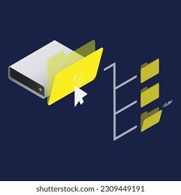 Windows Root Folder Directory Hierarchy Stock Vector Royalty Free Shutterstock