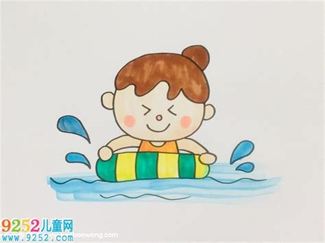 简笔画小人游泳图片 简笔画小人游泳图片大全 画趣文库（我爱生活）