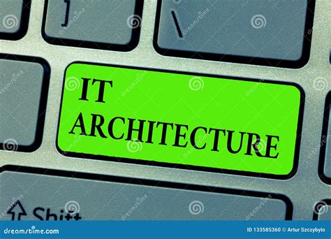 Conceptual Hand Writing Showing It Architecture Business Photo Text Architecture Is Applied To