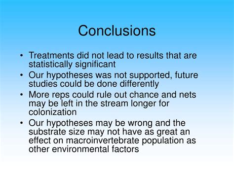 Ppt The Effects Of Substrate Size On Stream Macroinvertebrate Population Size And Structure