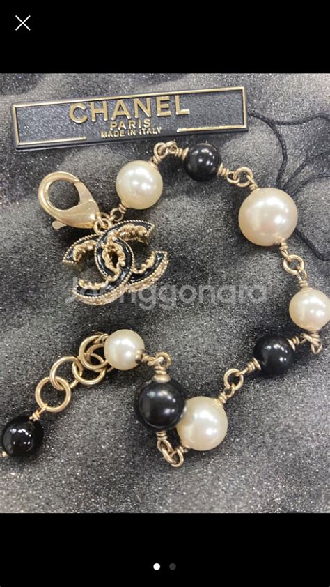 샤넬 레이스 로고 진주팔찌 정품 팔찌발찌 중고나라