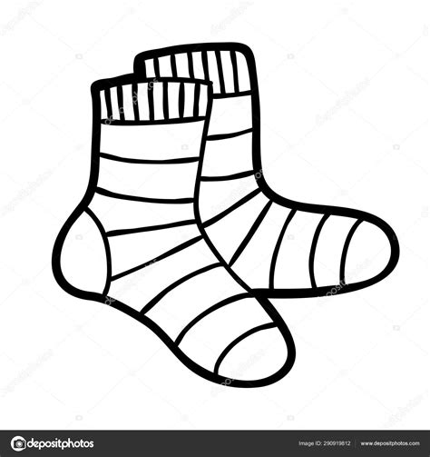 Socks Coloring Page Printable