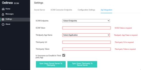 SCIM Connector Configuration Settings