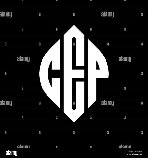 Cep Circle Letter Logo Design With Circle And Ellipse Shape Cep Ellipse Letters With