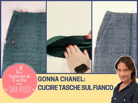 Gonna Chanel Come Cucire Tasche Inserite Sul Fianco Sara Poiese