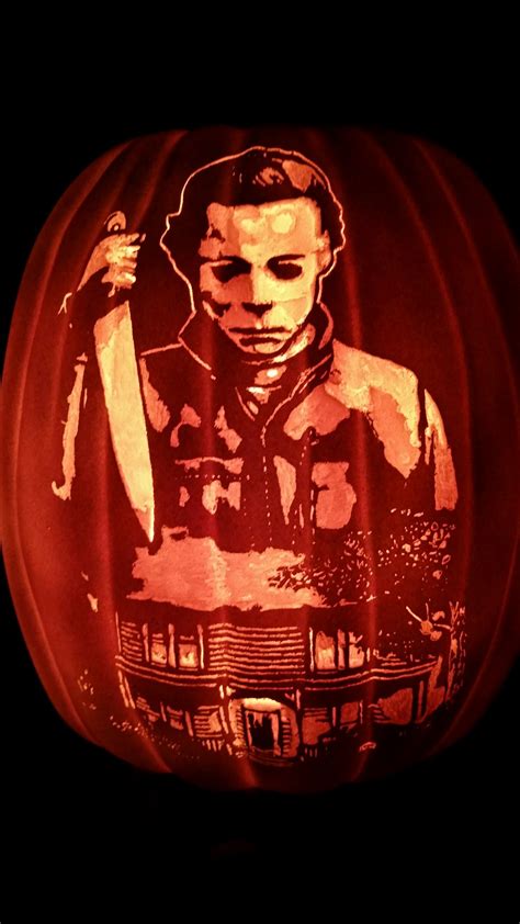 Michael Myers Pumpkin Template You Lit This Pumpkin And Let It Burn