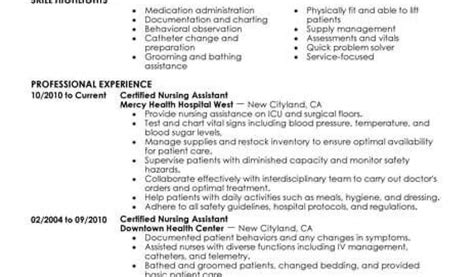 Nursing Assistant Resume Sample Best Nursing Aide And Assistant Resume