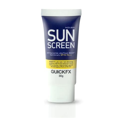 Quickfx Face And Body Sunscreen Spf50 Pa 30g Love Rys Australia