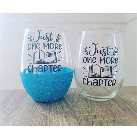 Book Wine Glass Etsy