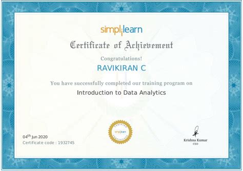 Datanalytics Datascience Dataanalysis Ravikiran C