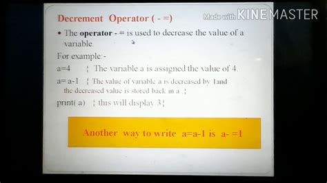 Range Function Increment Decrement Operator Youtube