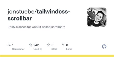 Github Jonstuebe Tailwindcss Scrollbar Utility Classes For Webkit Based Scrollbars