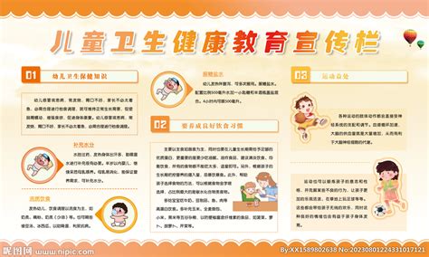 儿童健康教育宣传栏设计图展板模板广告设计设计图库昵图网