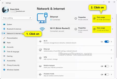 Reset Data Usage Stats For Network Connection In Windows Windows Forum