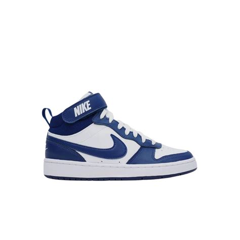 Gs 나이키 코트 버로우 미드 2 화이트 블루 보이드 Nike Kream