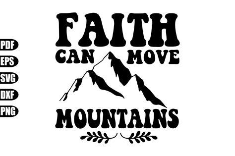 Faith Can Move Mountains Svg Graphic By Creativekhadiza124 Creative