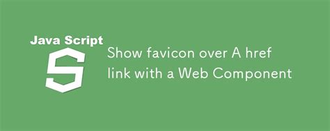 使用 web 元件透過 href 連結顯示網站圖標 js教程 php中文網