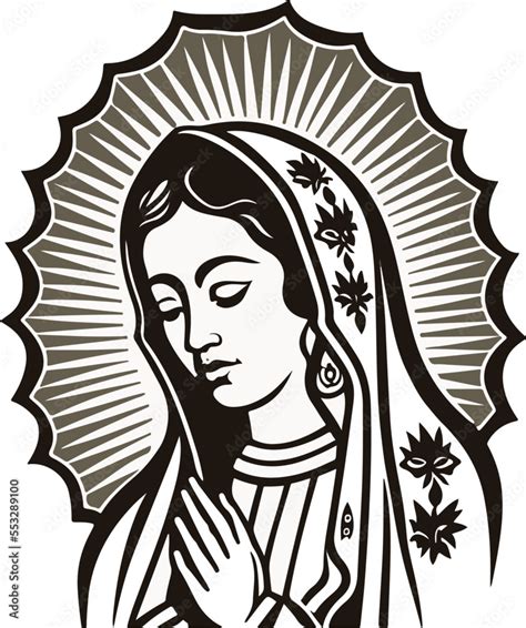 Vector De Stock The Holy Virgin Of Guadalupe Mexico Adobe Stock