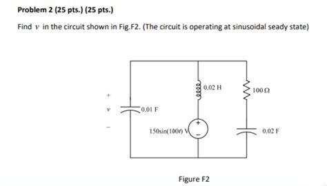 Solved Problem 2 25 Pts 25 Pts Find Y In The Circuit