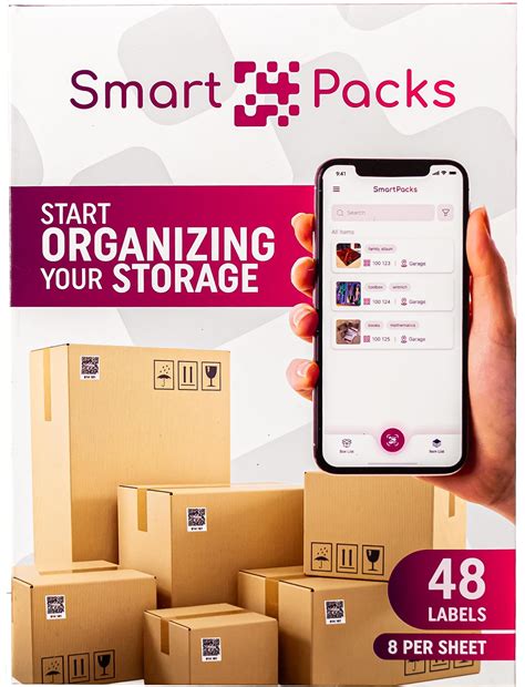 Buy SmartPacks QR Code Labels For Storage Organization Premium QR Code Stickers With App