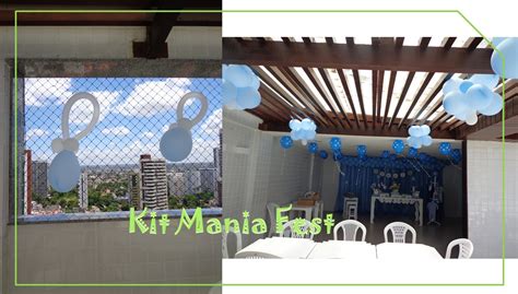 Kit Mania Fest Chá de Fralda Menino Davi