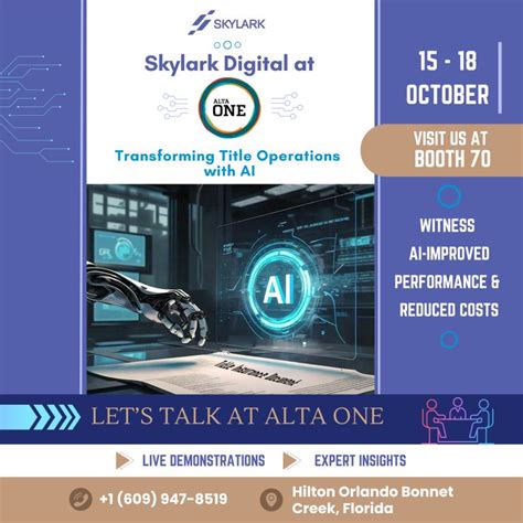 Skylark Global Bpo On Linkedin Airevolution Titletech Aifortitle Altaone2024 Skylarkdigital