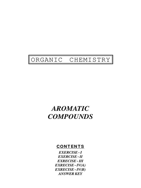 Aromatic Compounds 12th Pdf Toluene Chemical Reactions