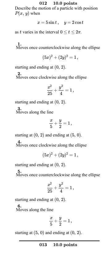 Solved Points Determine A Cartesian Equation For Chegg