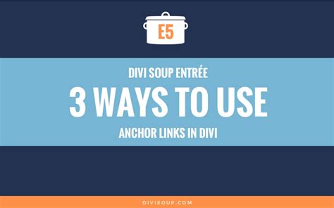 Ways To Use Anchor Links In Divi