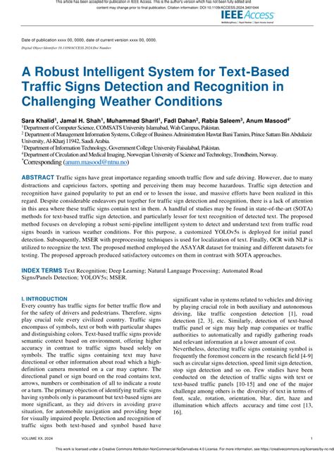 Pdf A Robust Intelligent System For Text Based Traffic Signs