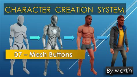07 Unreal Engine Character Creation System Mesh Buttons Youtube