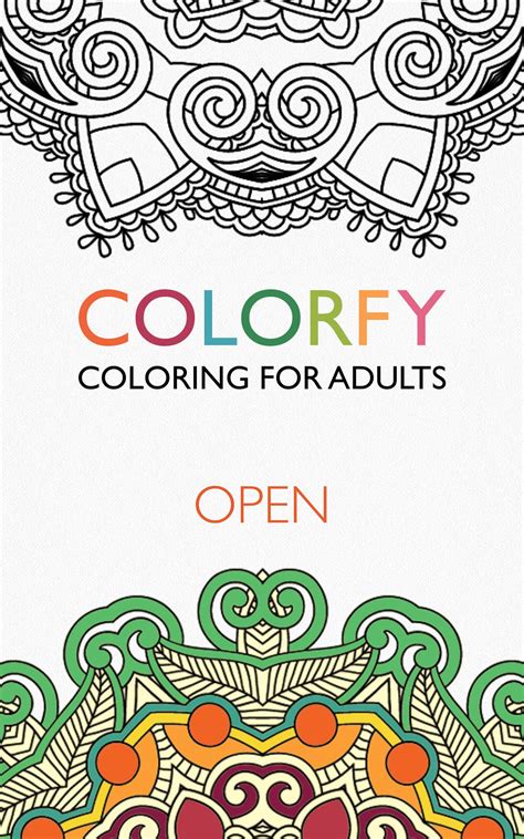 Amazon Colorfy Coloring Book For Adults Best Free App Appstore