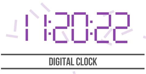 Digital Clock Html5 Canvas Codemarket