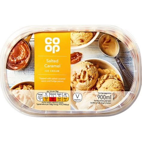 Co Op Salted Caramel Ice Cream Ml Compare Prices Where To Buy Trolley Co Uk