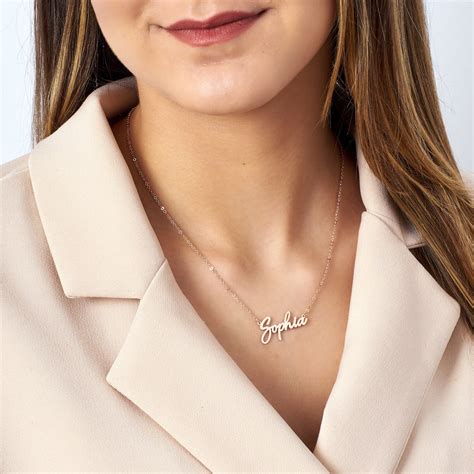Personalized Name Necklaces Personalized Name Necklaces Script Name