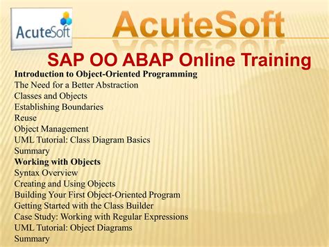 Sap Oo Abap Online Training Ppsx